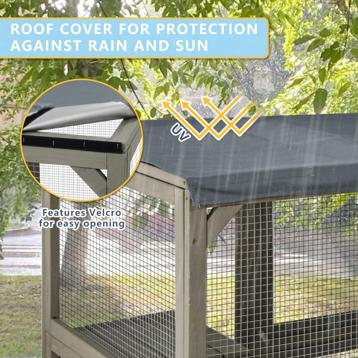 Ketive Catio Outdoor Cat Enclosure Large Window Cat House Walk in Kitt ...